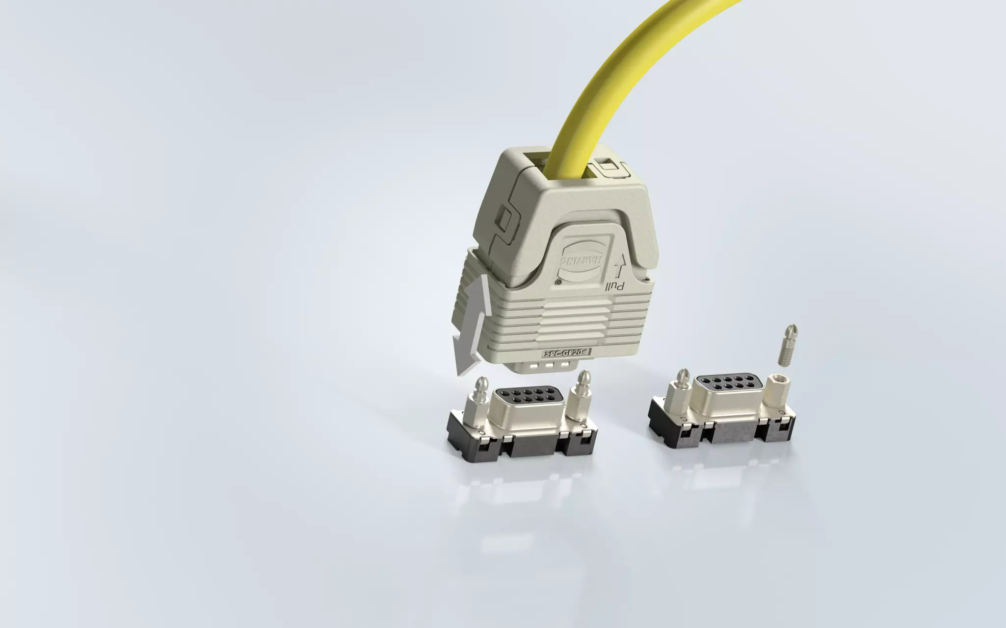 Innovadora capota PushPull D-Sub: simplifique las conexiones clásicas | HARTING Technology Group